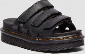 Dr. Martens Raine Slide Athena Leder Sandalen in Schwarz, Gr&ouml;&szlig;e: 36