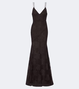 Alex Perry Robe longue en dentelle