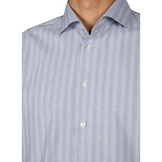 Eton Chemise manches longues &agrave; carreaux en coton