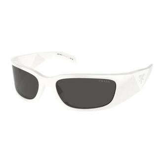 Prada Stylische Sonnenbrille in Blau - - Accessories - Herren - Wei&szlig; - 60 MM