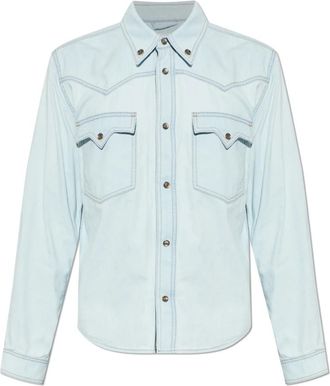 Versace Denim Hemd - - Shirts - Herren - Blau - L