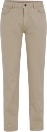 Oscar Jacobson Homme, Pantalons, Beige, Taille: W36 L32 Chino Slim Fit 5 Poches