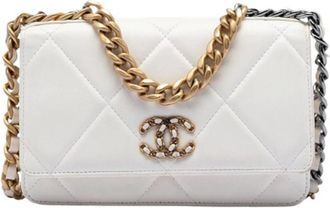 Chanel Pre-owned Wallet on Chain - Femme - Pre-owned - Blanc - Taille: ONE Size