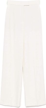 R&oacute;he Strukturierte Wide-Leg-Hose - Nude