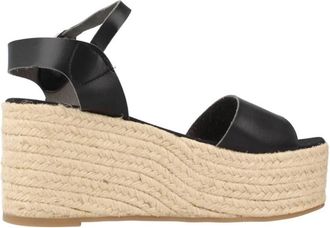 Clara Duran Plateau Sandalen Wedges - - Shoes - Damen - Schwarzk - 37 EU