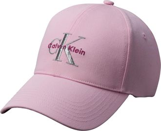 Calvin Klein Damen Monologo Embroidery Baseball Hat Lv04K5026G Verschluss, PINK (French Orchid), Einheitsgr&ouml;&szlig;e