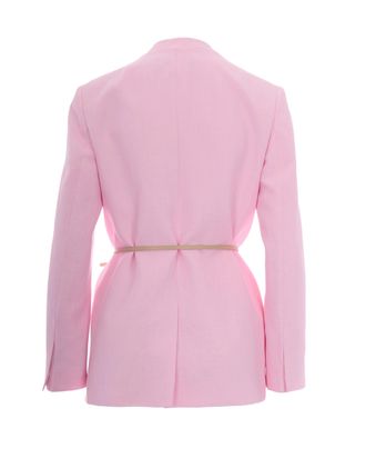 Fabiana Filippi Womens Oversize Jacket Petal Pink Shell: Viscose