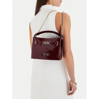 Nine West Handtasche Nine West EO-CITY GRACE-LDA9420 CROCO Dunkelrot
