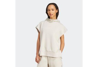 adidas Sweatshirt SOFT LUX LOCKERER &Auml;RMELLOSER HOODIE &auml;rmellos, mit integrierter Kapuze, mit seitlichen Schlitzen