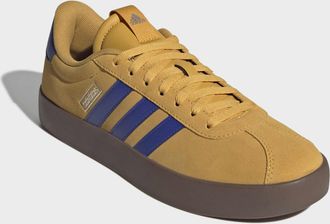 adidas Sneaker ADIDAS SPORTSWEAR VL COURT 3.0, Herren, Gr. 38,5, preloved gelb, dual indigo, silber metallic, Leder, Synthetik, Schuhe Sneaker, inspiriert vo