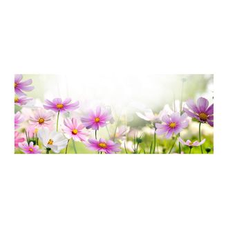Tulup Glas-Bild Wandbild aus Glas - Wandkunst - Wandbild hinter geh&auml;rtetem Sicherheitsglas - Dekorative Wand f&uuml;r K&uuml;che & Wohnzimmer 125x50 - Blumen & Pflanz