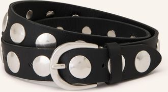 B.Belt B.Belt Lederg&uuml;rtel Luna Mit Nieten schwarz