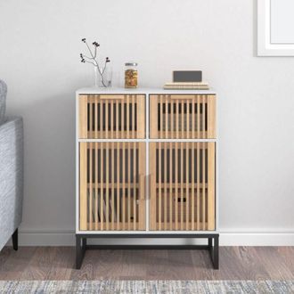 vidaXL Buffet blanc 60x30x75 cm bois ding&eacute;nierie Vidaxl