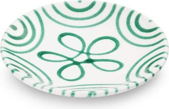 Gmundner Keramik Unterteller für Kaffeetasse, Durchmesser: 15 cm, Grüngeflammt, handgemachte Keramik aus Österreich