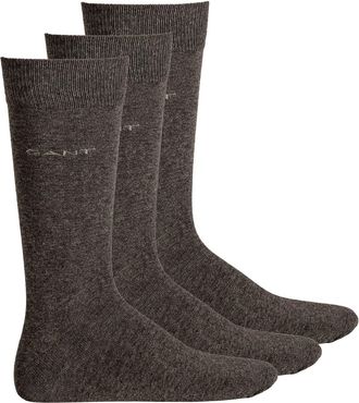 GANT Herren Soft Cotton 3-Pack Socken, Charcoal Melange, Standard