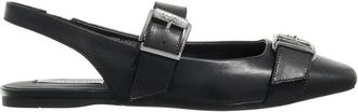 Karl Lagerfeld Konnie Double Buckle Sling - Gr. 36 (EU) - in Schwarz