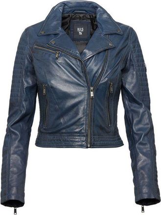 H.I.S Lederjacke (1-St) im Biker-Stil