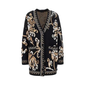 Etro Jacquard wool cardigan Woman 44