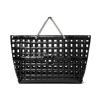 Tory Burch Ella Kroko-gepr&auml;gte Market Tote - - Bags - Damen - Schwarzk - ONE SIZE
