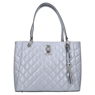 Guess Faux Leather Tote - - Bags - Damen - Blau - ONE SIZE