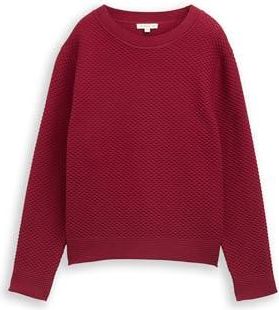 Tom Tailor 1049122 Pull-Over, 10361-Rumba Red, L Femme