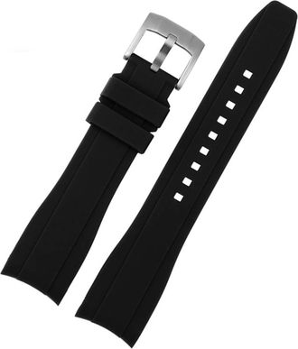 Generic F&uuml;r Longine Citizen BN0193 Gebogene Schnittstelle Silikonarmband 19mm 20mm 22mm 21 Man Soft Armband Zubeh&ouml;r