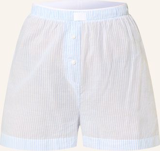 Mey Mey Schlafshorts Serie Cotton Stripes blau