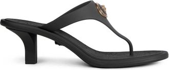 Versace Femme, Chaussures, Noir, Taille: 40 EU Alia Rubber Thong Sandales 55 mm