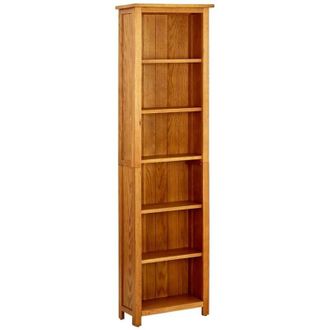 vidaXL Vidaxl - Biblioth&egrave;que &agrave; 6 niveaux 52x22x180 cm Bois de ch&ecirc;ne massif