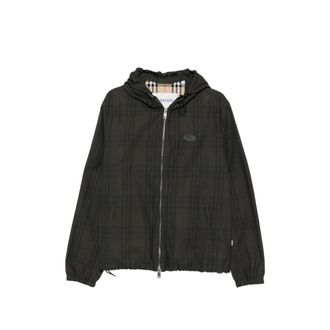 Burberry Check-pattern Hooded Jacket