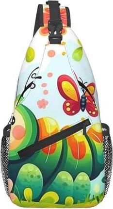 Generic Happy Caterpillar Sac &agrave; bandouli&egrave;re de voyage pour homme Sac &agrave; dos de randonn&eacute;e