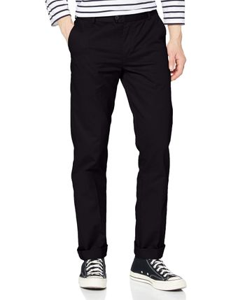 Merc Of London Herren Chino Hose, Schwarz, W28/L34