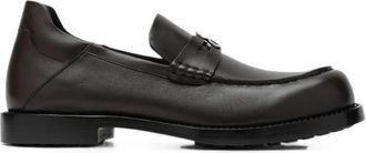 Balenciaga Comfy Logo-plaque Leather Loafers