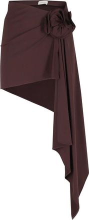 Magda Butrym Femme, Jupes, Brun, Taille: 38 FR Jupe de bain asym&eacute;trique drap&eacute;e