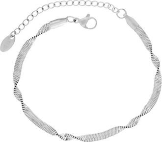 Dansk Copenhagen Wasserdichtes Gedrehtes Herringbone Armband - - Accessories - Damen - Grau - ONE SIZE