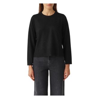 Nenette Femme, Pulls, Noir, Taille: 38 FR Tricot &agrave; col rond