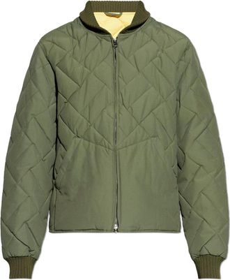 Kenzo Homme, Vestes, Vert, Taille: S Weave Quilted Jacket
