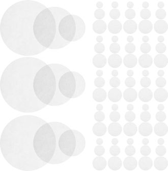 Cabilock 30 St&uuml;ck Pfannenschoner Rund Hitzebest&auml;ndig rutschfeste Filzauflagen in Wei&szlig; Tischschutzmatten f&uuml;r K&uuml;che und Geschirr Kratzschutz und Untersetzer