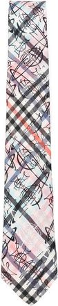 Vivienne Westwood Orb-detail Checked Tie