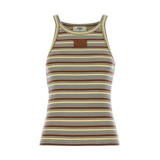 Fendi Damen, Oberteile, Gelb, LGr&ouml;&szlig;e