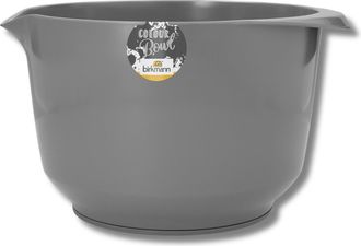 RBV BIRKMANN Birkmann, Colour Bowls, R&uuml;hr- und Serviersch&uuml;ssel, 4,0 Liter, kratzfest, standfest, nachhaltig, grau