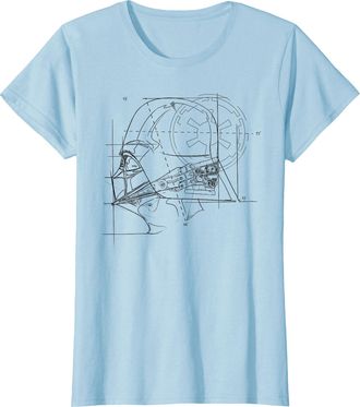 Star Wars Darth Vader Helmet Diagram T-Shirt T-Shirt
