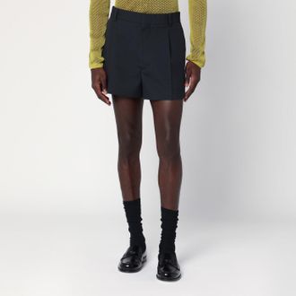 Gucci Shorts dunkelgrau in Wolltwill