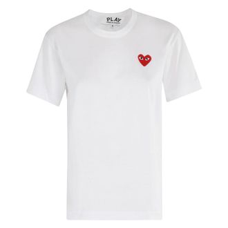 Comme Des Gar&ccedil;ons Femme, Tops, Blanc, Taille: 40 FR T-Shirt Emblem