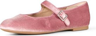 Amazon Essentials Chaussures de Danse Plates pour Le Ballet Mary Jane Femme, Mauve Velours, 44.5 EU