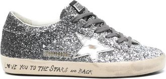 Golden Goose Low-Top Sneaker - Dames Super-Star Sneaker Metallic - Gr. 35 (EU) - in Silber - für Damen