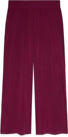Fiorella Rubino Femme, Pantalons, Rouge, Taille: 40 FR Wide Leg Jersey Pantalons