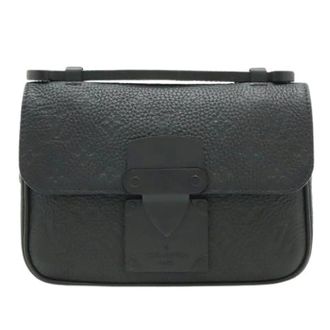 Louis Vuitton Pre-owned Sac bandouli&egrave;re S Lock Monogram Taurillon - Femme - Pre-owned - Noir - Taille: ONE Size