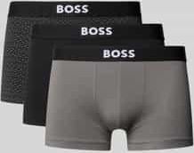 HUGO BOSS Trunks aus Baumwoll-Mix im 3er-Pack