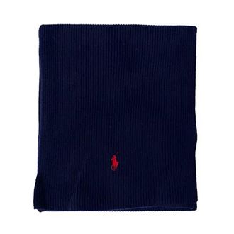 Ralph Lauren &Eacute;charpes Hommes Noir &Eacute;charpe avec broderie logo, multicolore, Taille unique